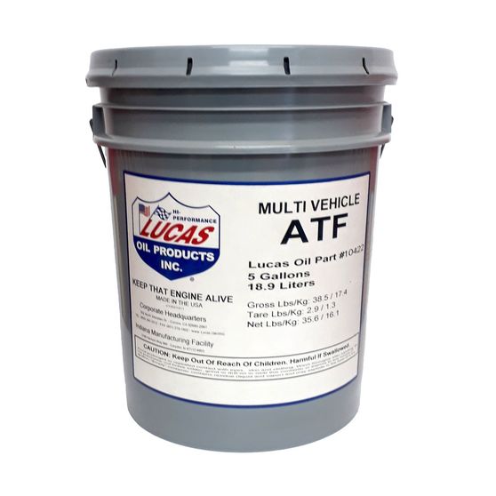 (Lucas) 10658 Synthetic Multi-Vehicle ATF TES-295 per 5 Gallon Pail ...